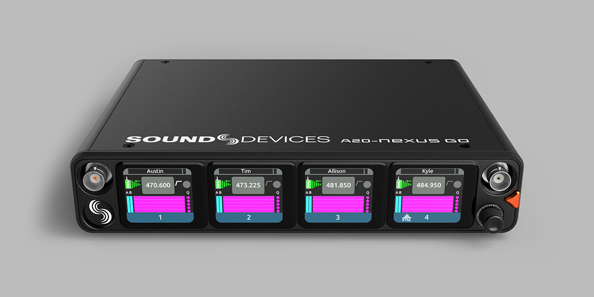 Sound Devices Announces A20-Nexus Go True-Diversity Wireless Receiver ...