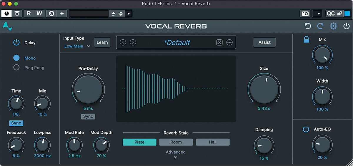 February 2024: Antares Vocal Reverb by Auto-Tune