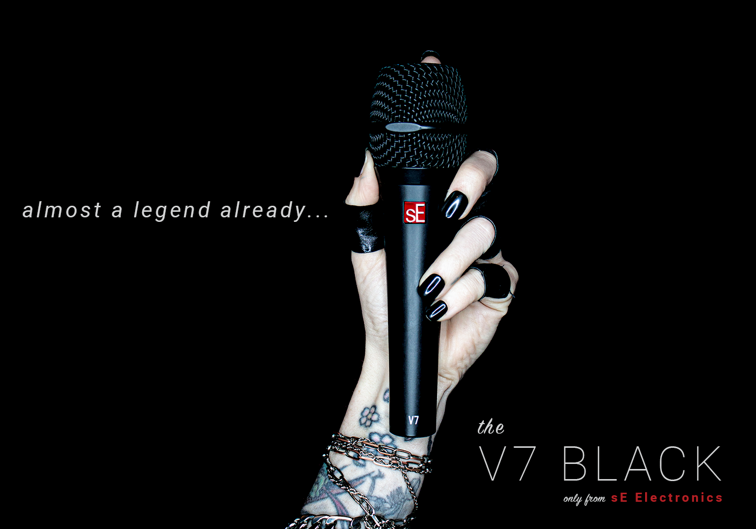 New from sE: V7 BLACK, X1 A Color Versions, sE8 Cardioid Capsule (P)