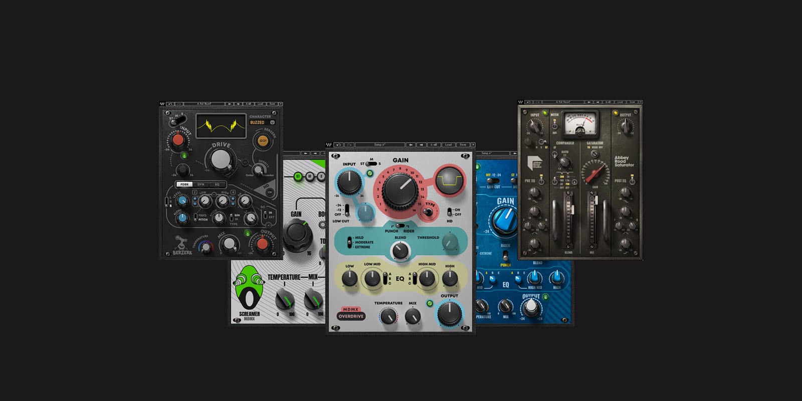 Waves Audio: Berzerk, Abbey Road Saturator, & MDMX Distortion Modules